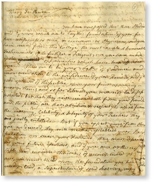 Library Acquires Third Samuel Bard Manuscript | Vagelos College of ...